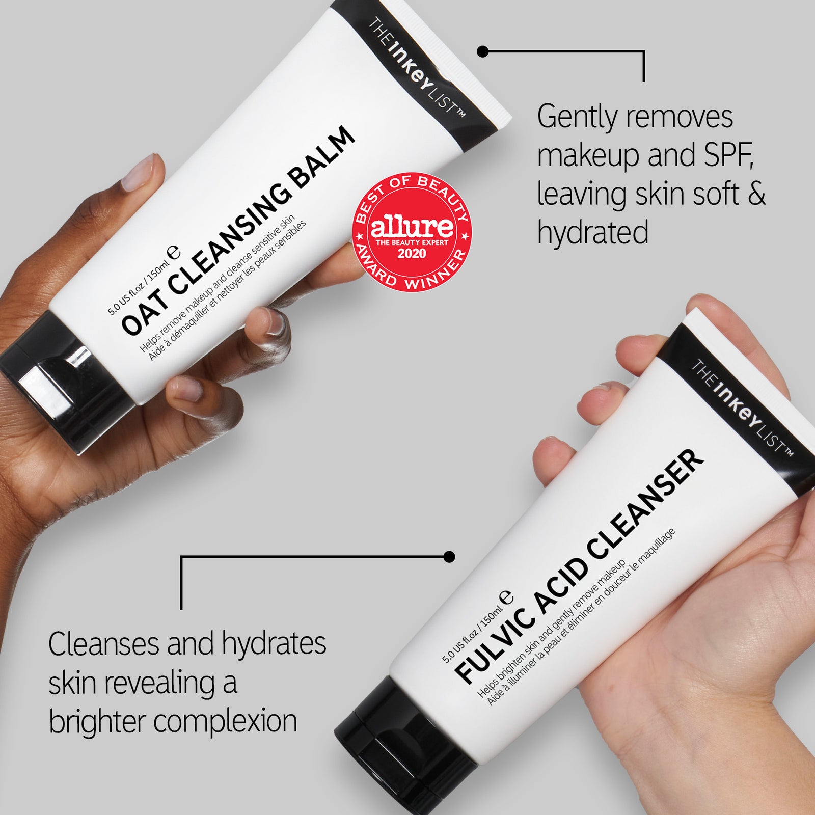 Double Cleanse Duo for Brightening | The INKEY List USA